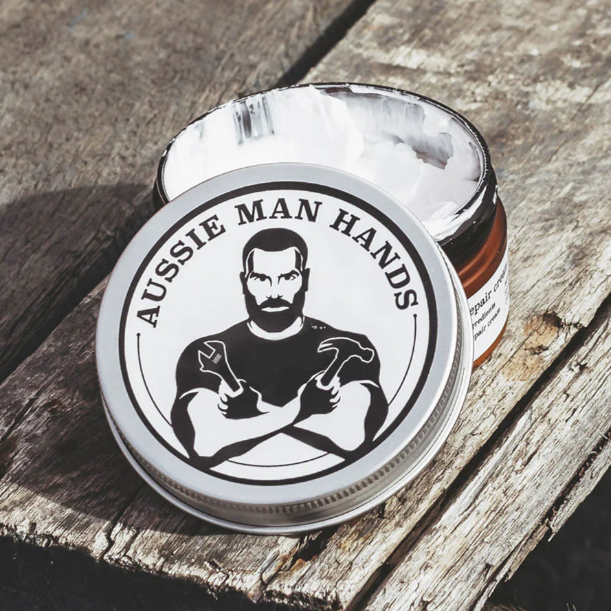 Hand Repair Cream for Tradies | Aussie Man Hands – Kat's Living Gifts